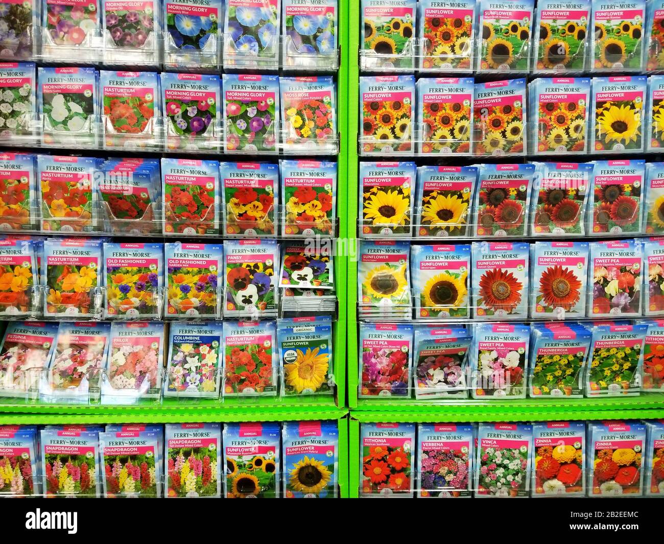 Wilmington, Delaware, U.S.A - March 2, 2020 - Varieties of colorful ...