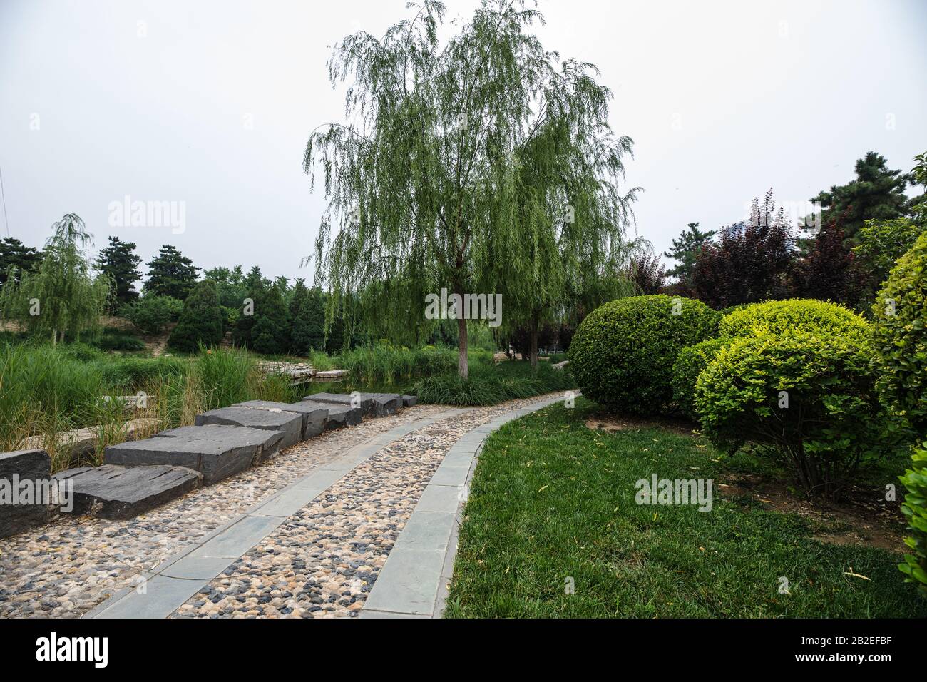 Traditional Chinese City Garden Park in Beijing Stock Photo - Alamy