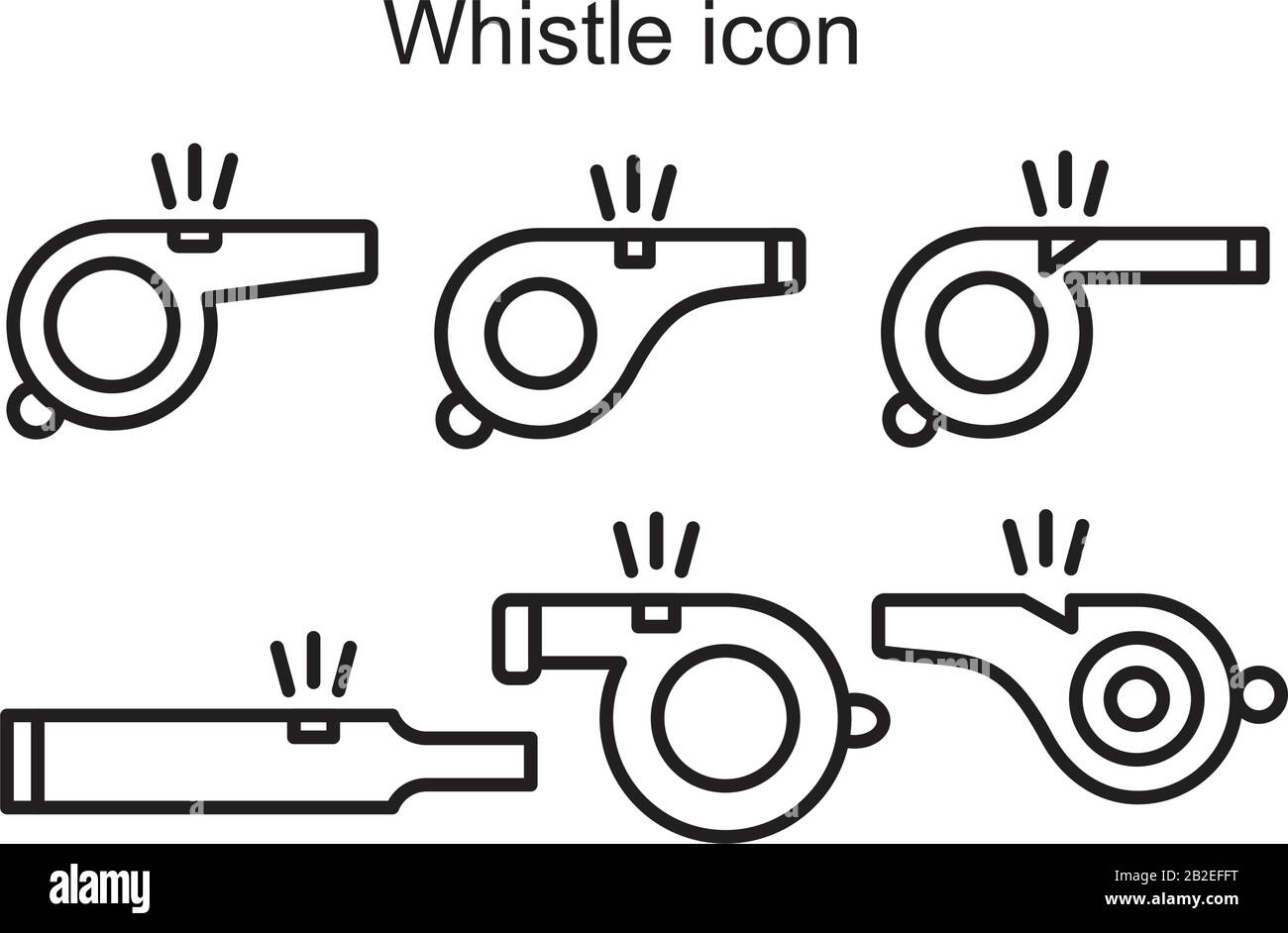 Whistle icon template black color editable. Whistle icon icon symbol ...