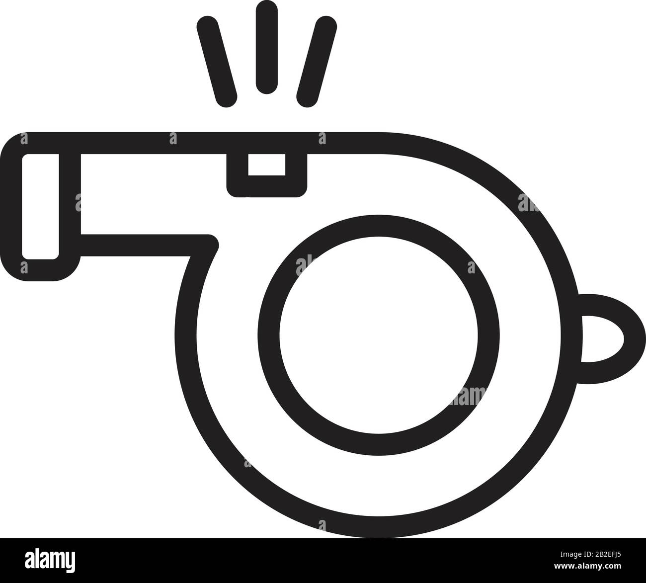 Whistle Color Sheet Whistle Icon Template Black Color Editable.