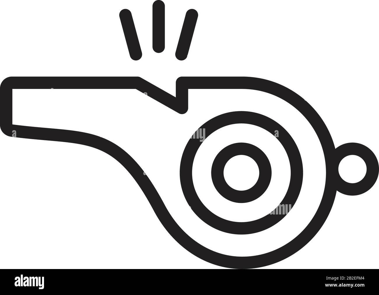 Whistle icon template black color editable. Whistle icon icon symbol ...