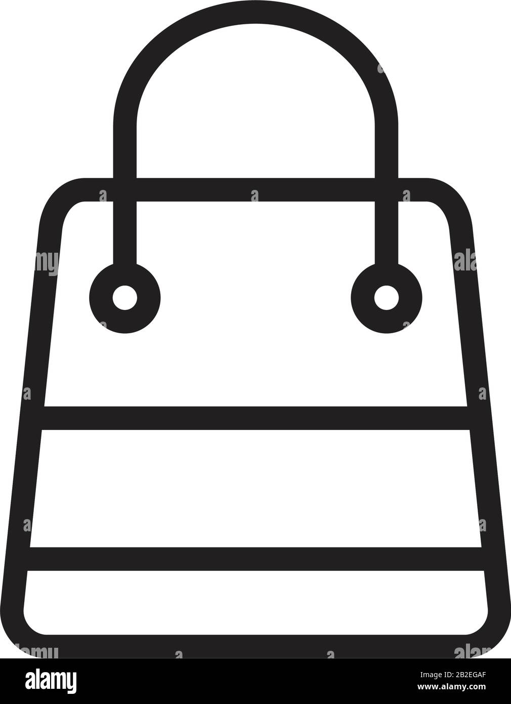 Bag icon template black color editable. Bag icon symbol Flat vector ...