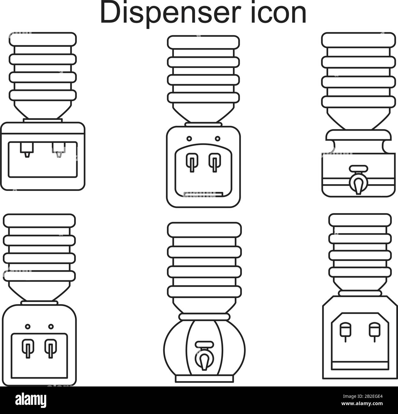 Dispenser icon template black color editable. Dispenser icon symbol ...