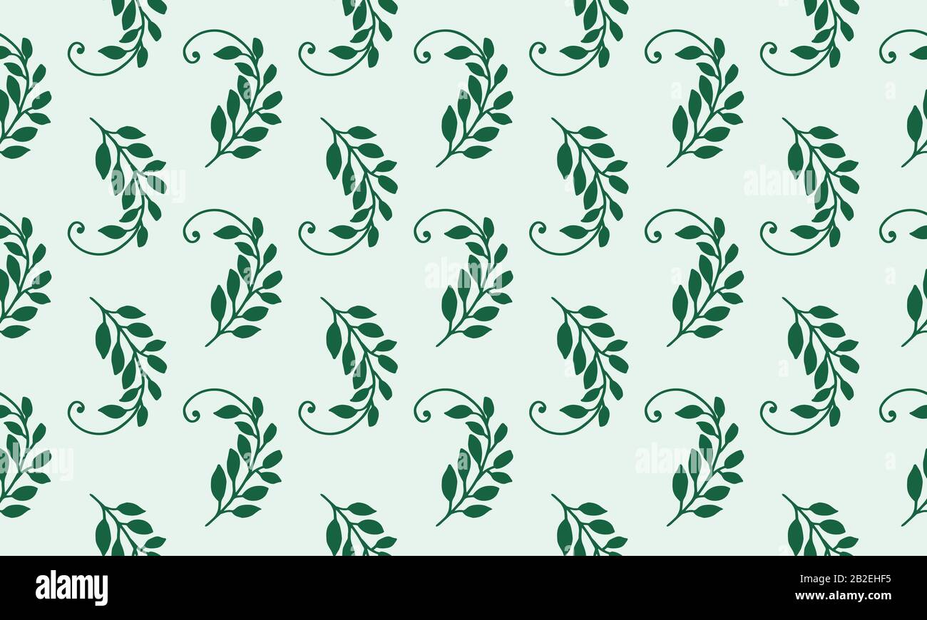 Unique shape of Botanical leaf, with floral pattern background design ...