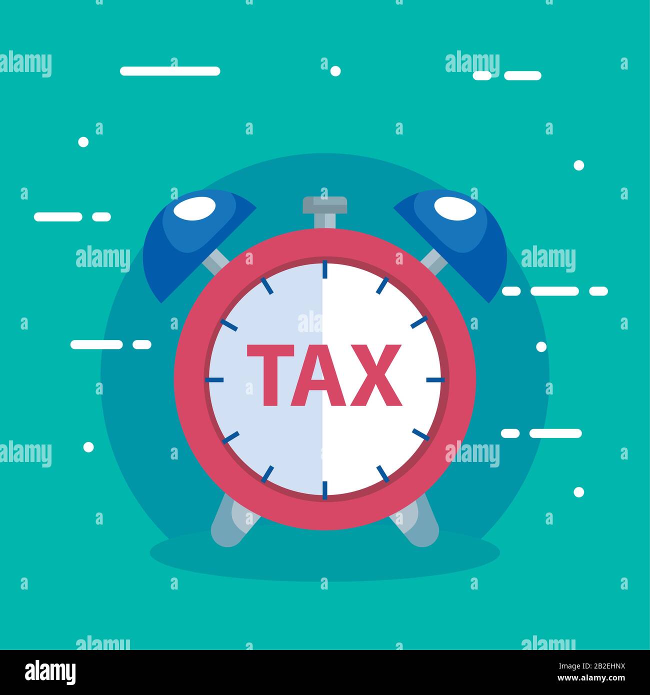 tax lettering in alarm clock Stock Vector Image & Art - Alamy