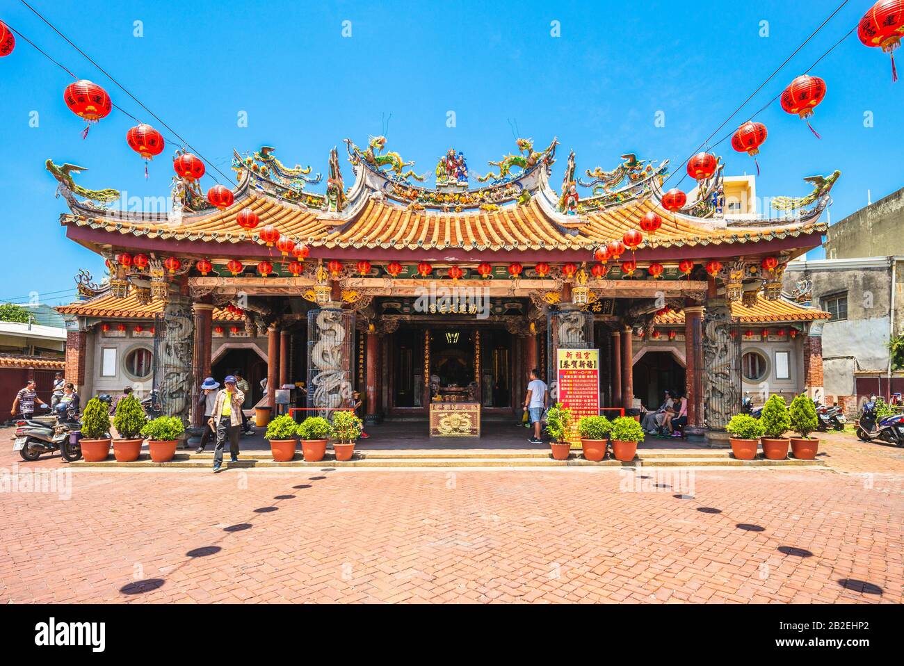 Lugang, Taiwan - April 29, 2017: Lukang Mazu Temple. A Chinese temple ...