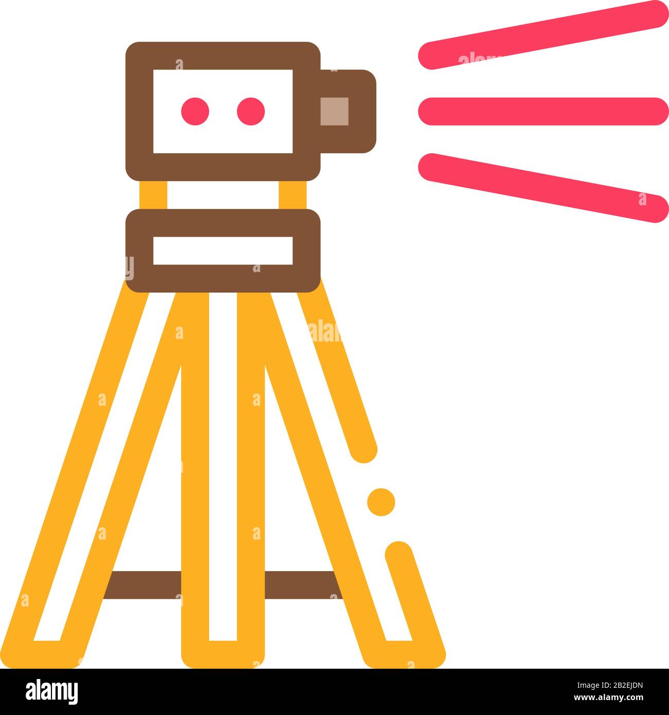 Topography Geodetic Tool Icon Thin Line Vector Stock Vector Image & Art ...