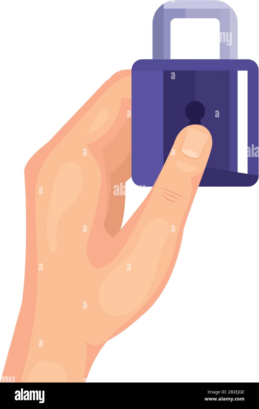hand holding adlock of security system vector design Stock Vector Image ... hand holding adlock of security system vector design Stock Vector Image ...