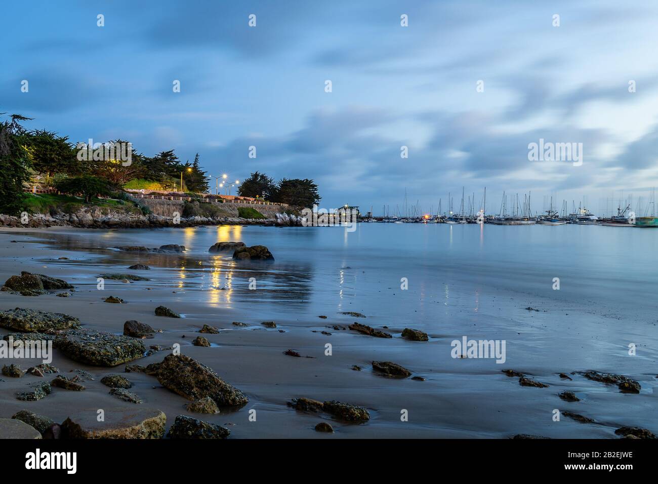 Old Fisherman's Wharf, Monterey Harbor Stock Photo - Alamy