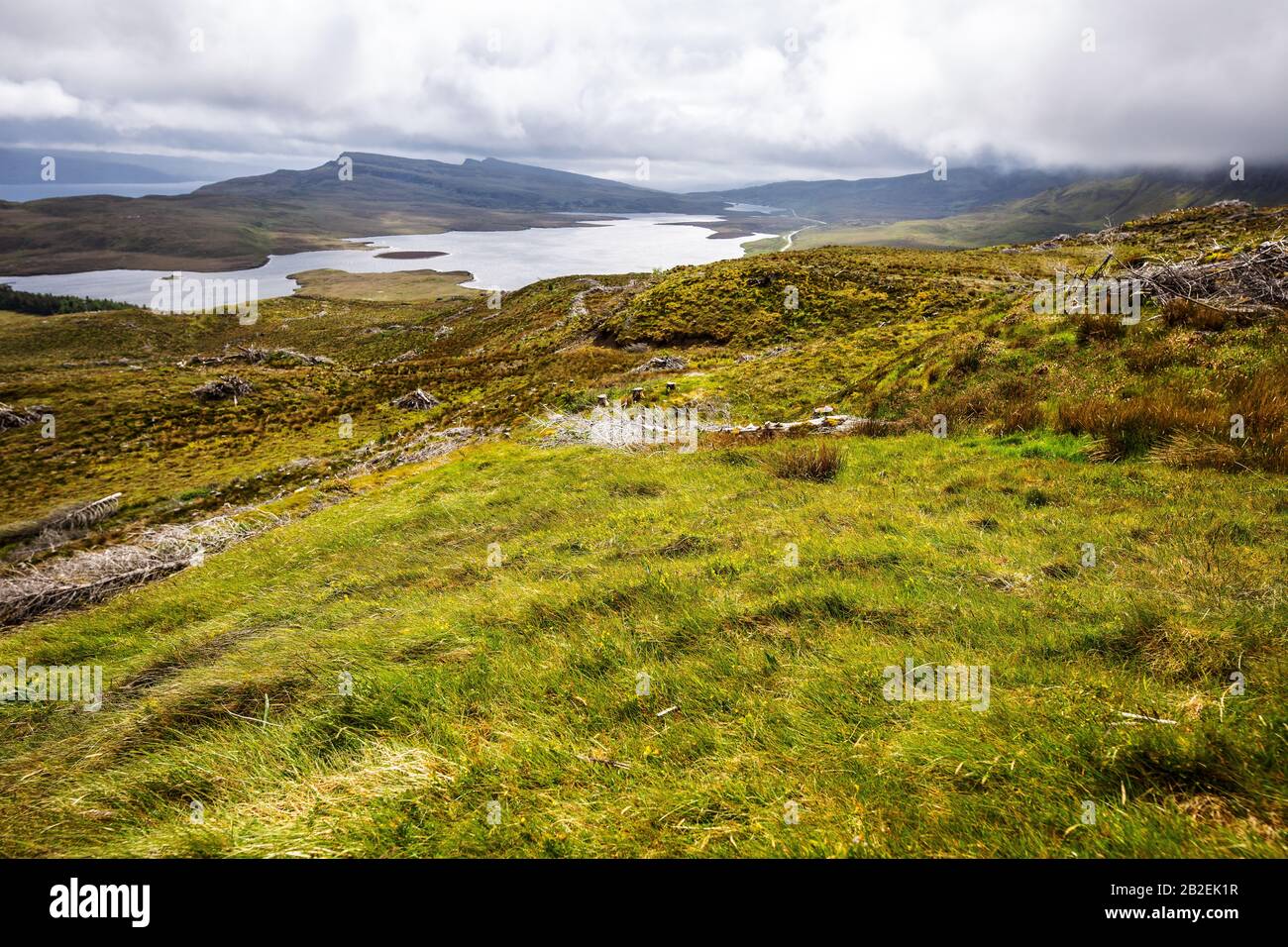 Beautiful scenic landscape of Scotland nature with beautiful evening ...