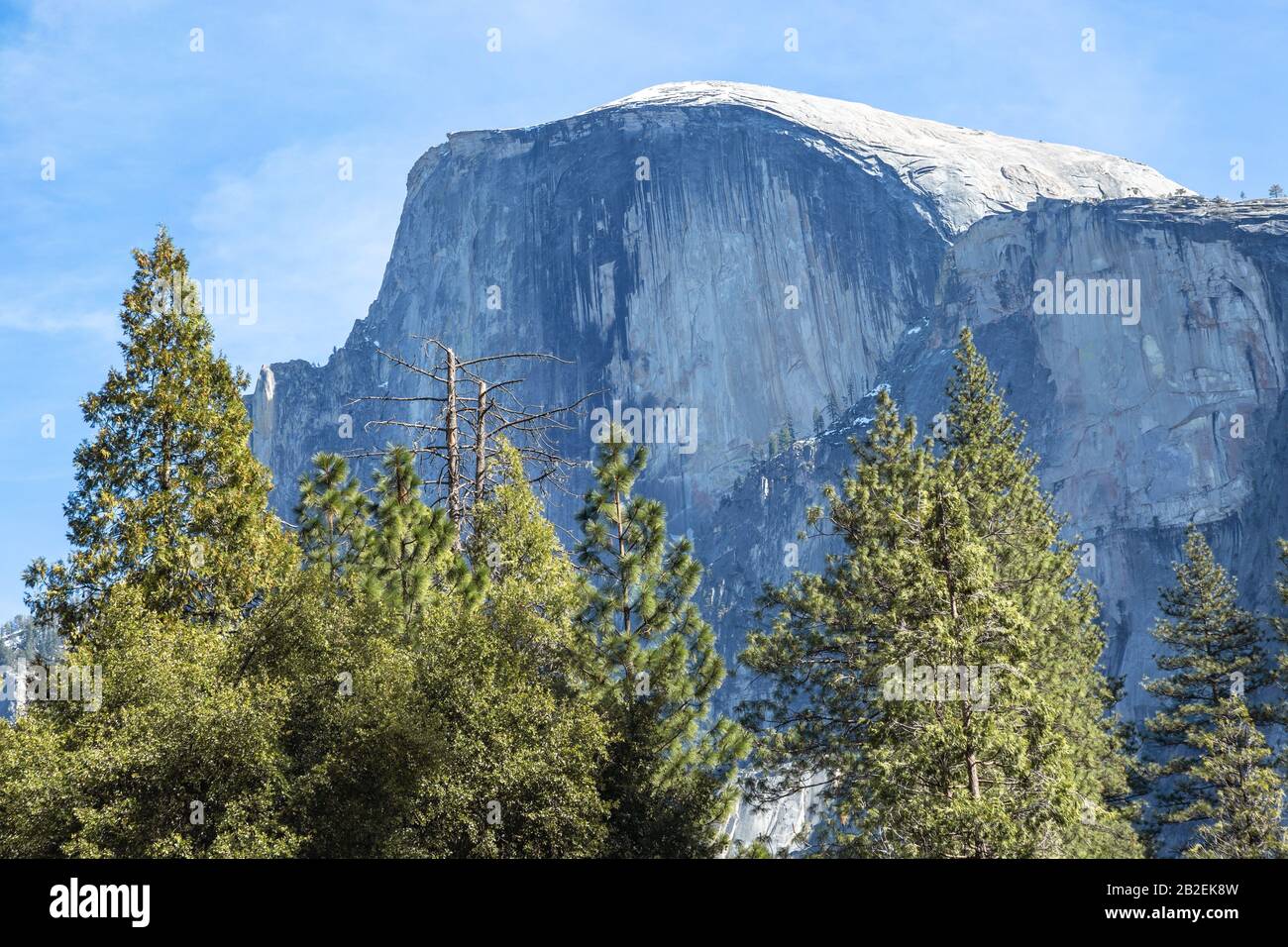 Half Dome, granite dome in Yosemite National Park, California Stock ...