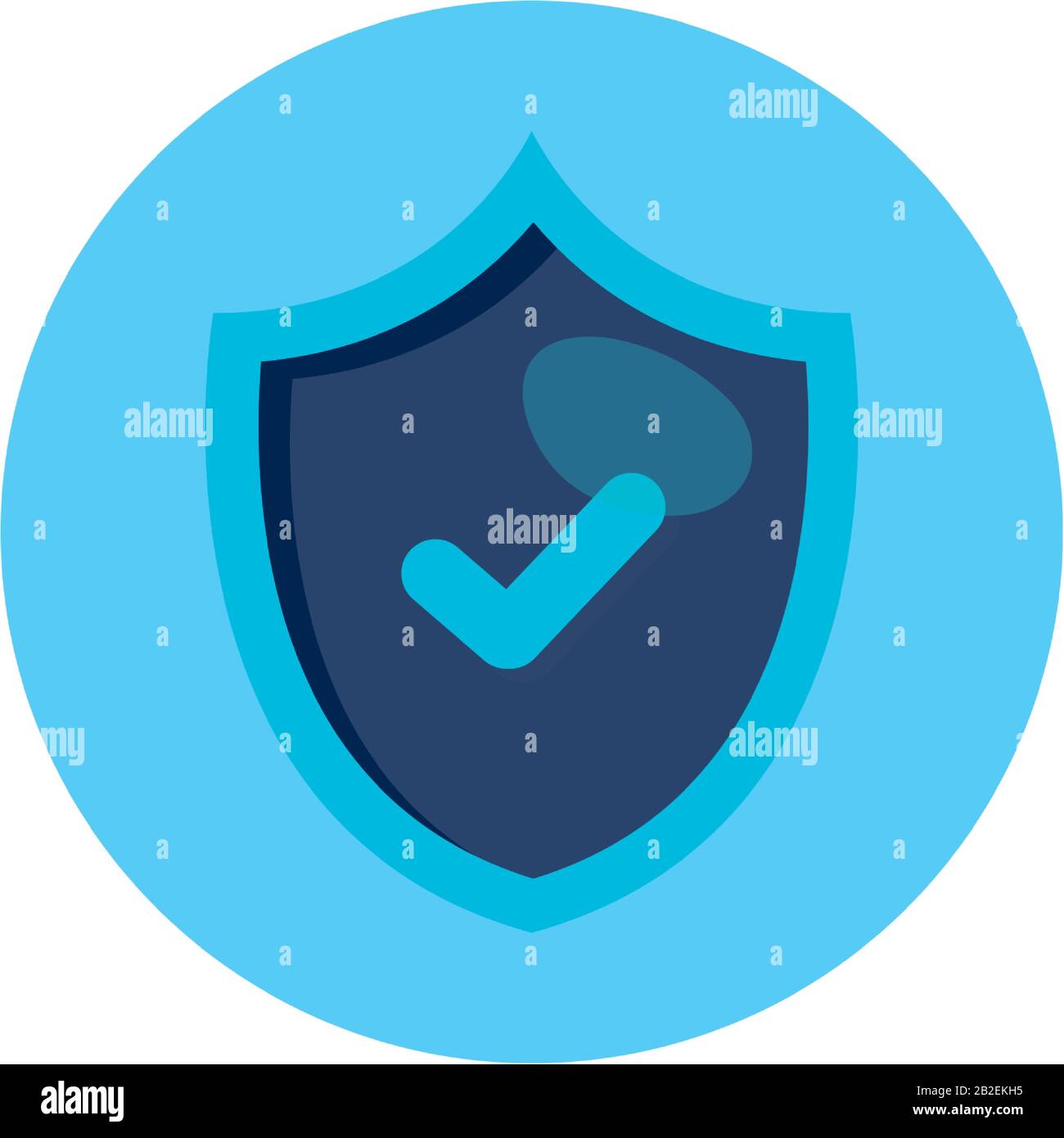 shield with check mark of security system vector design Stock Vector ...