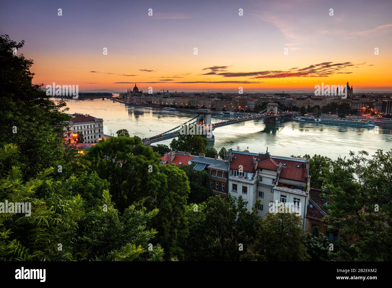 Sunrise in Budapest Stock Photo - Alamy