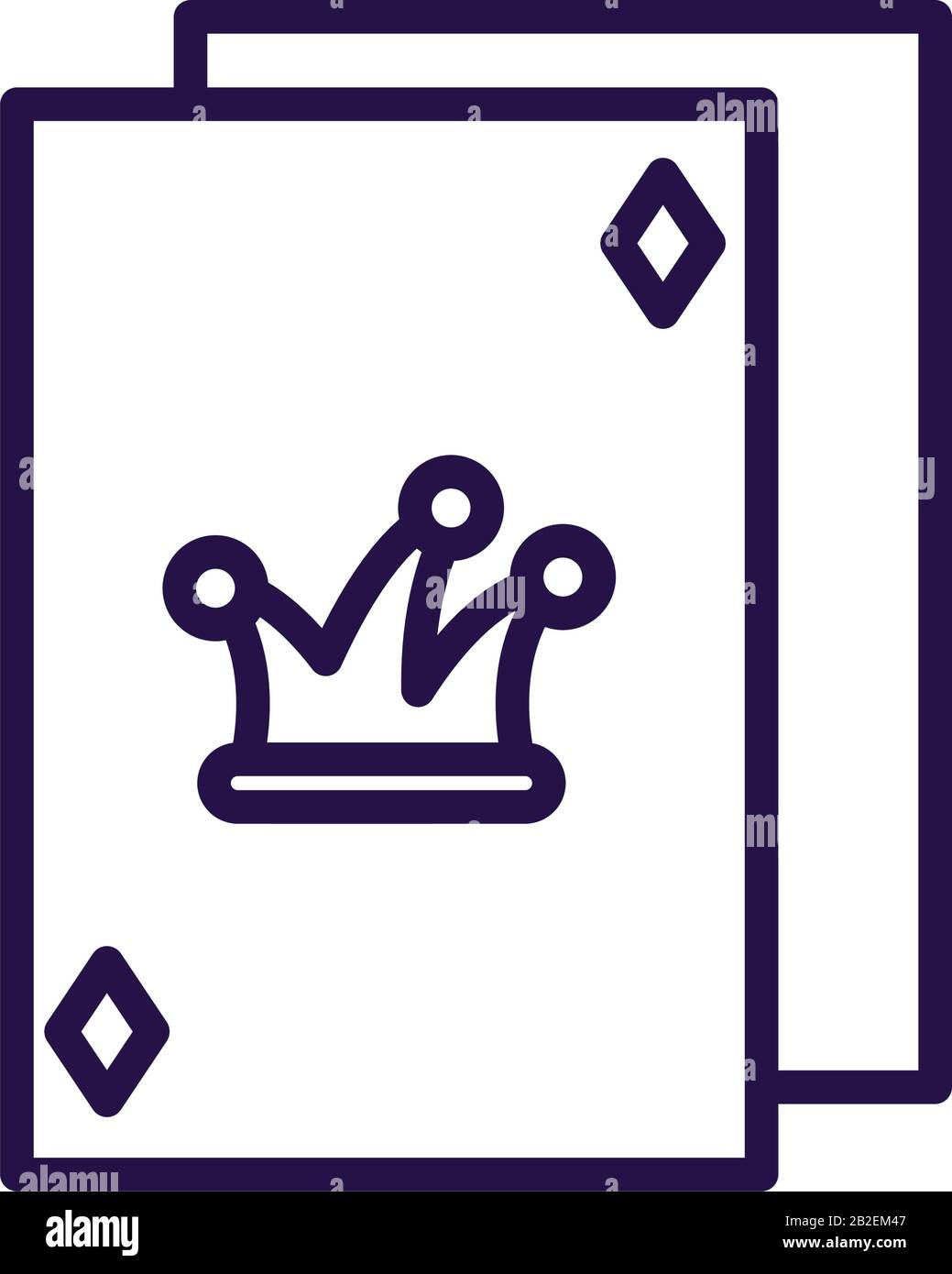 jester poker card over white background, line style icon, vector ...