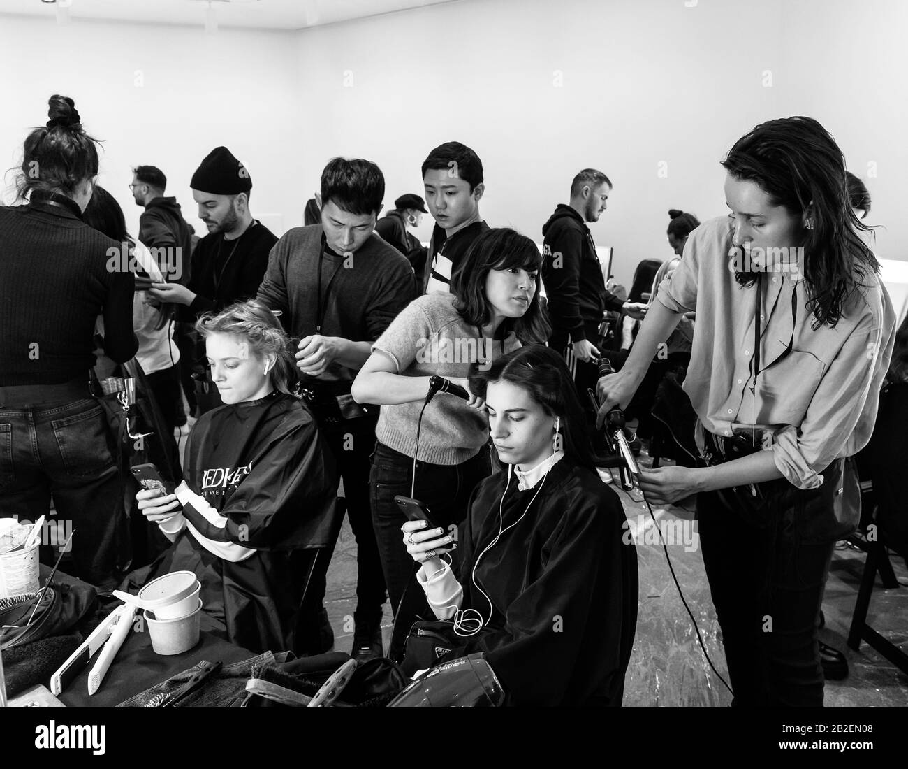 Female Runway Models Backstage High Resolution Stock Photography and ...