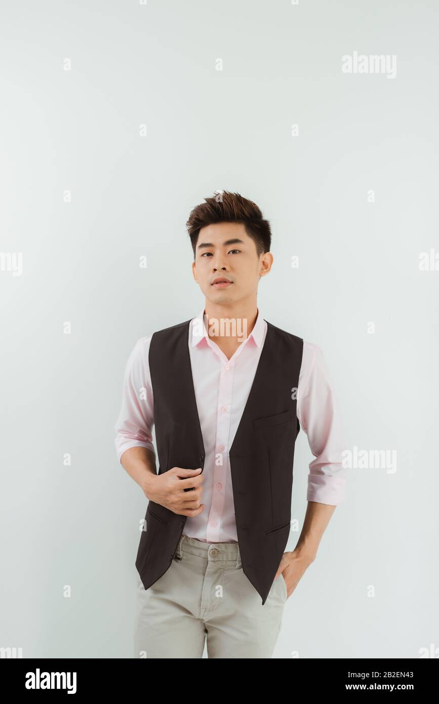 Handsome young asian man standing hi-res stock photography and images ...