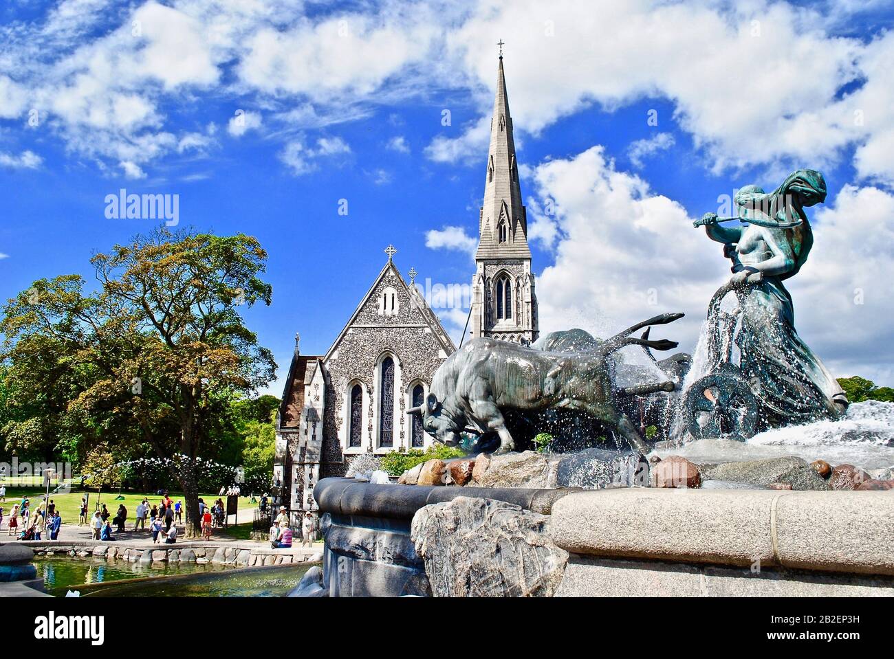 Copenhagen, Denmark: The Gefion Fountain (Danish: Gefionspringvandet ...