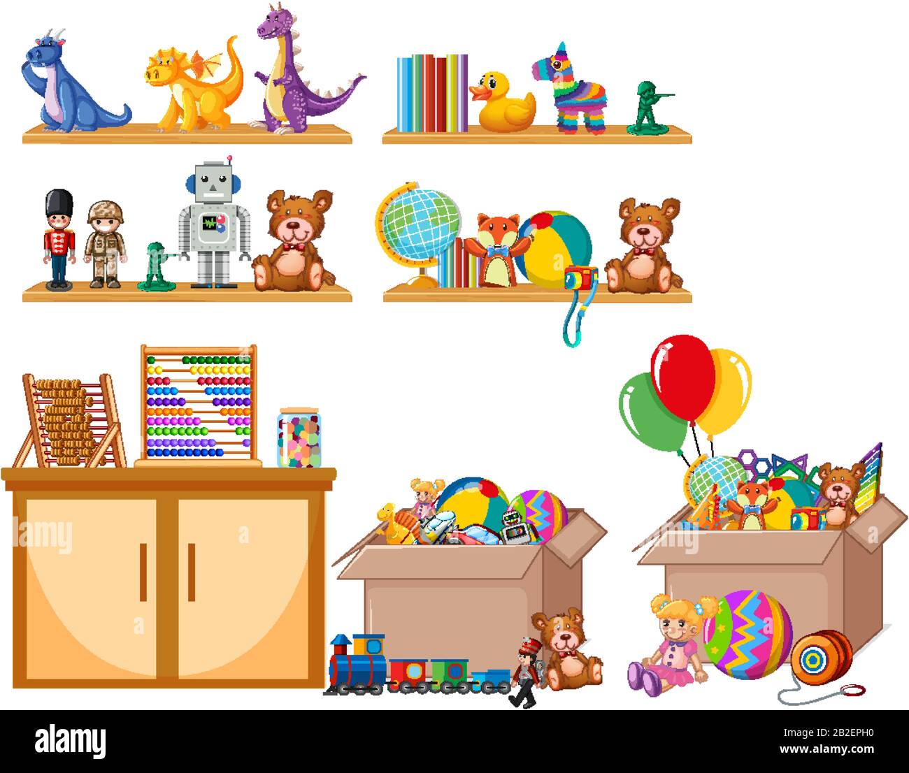 Books in boxes Stock Vector Images - Alamy