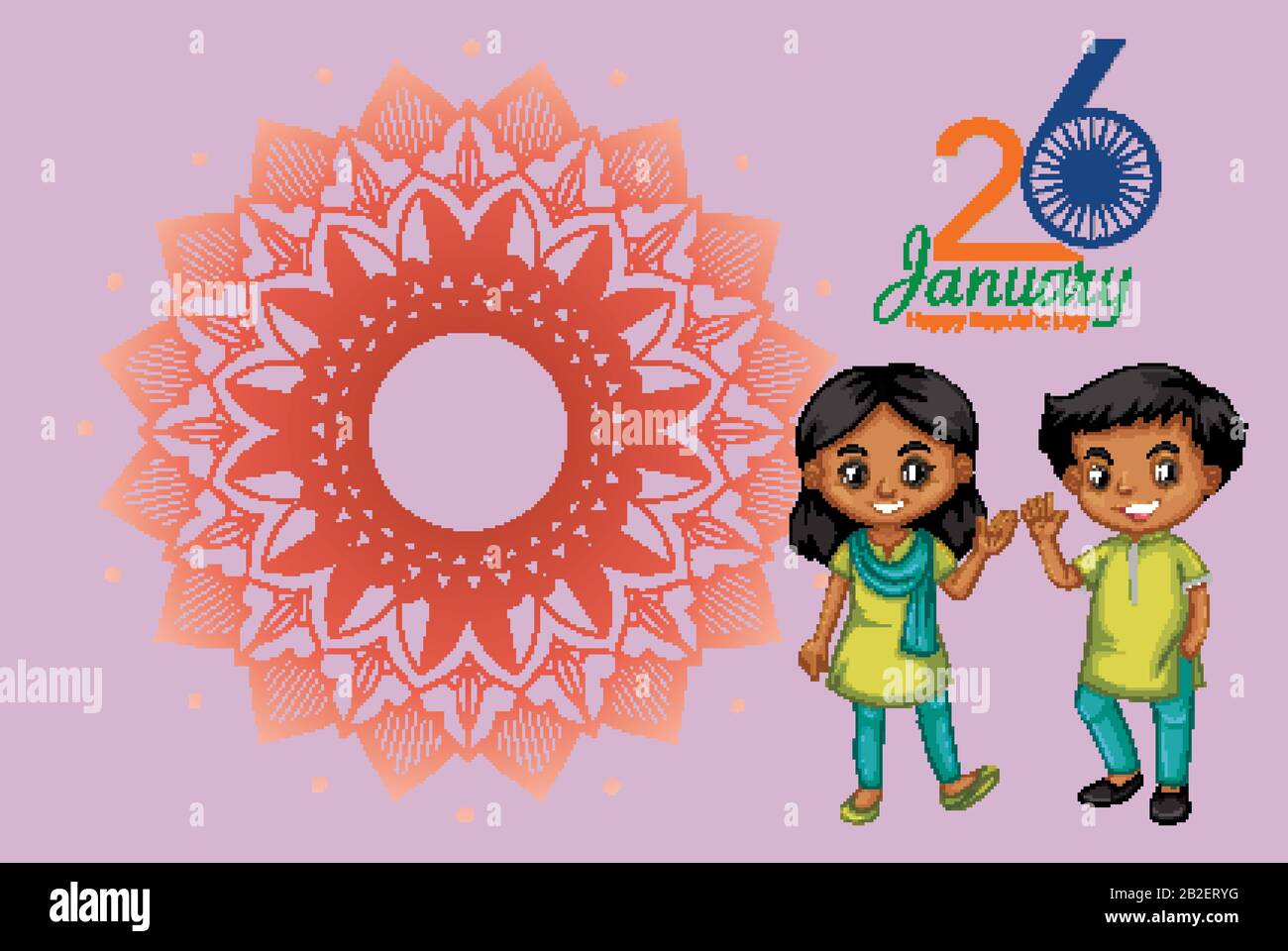 Public holiday poster design with happy kids illustration Stock Vector ...