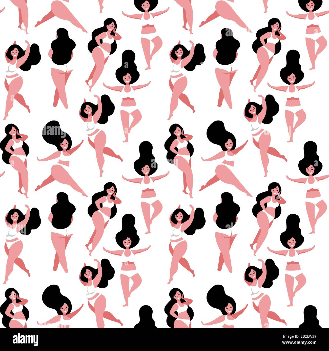 Pretty body positive women Cut Out Stock Images & Pictures - Alamy