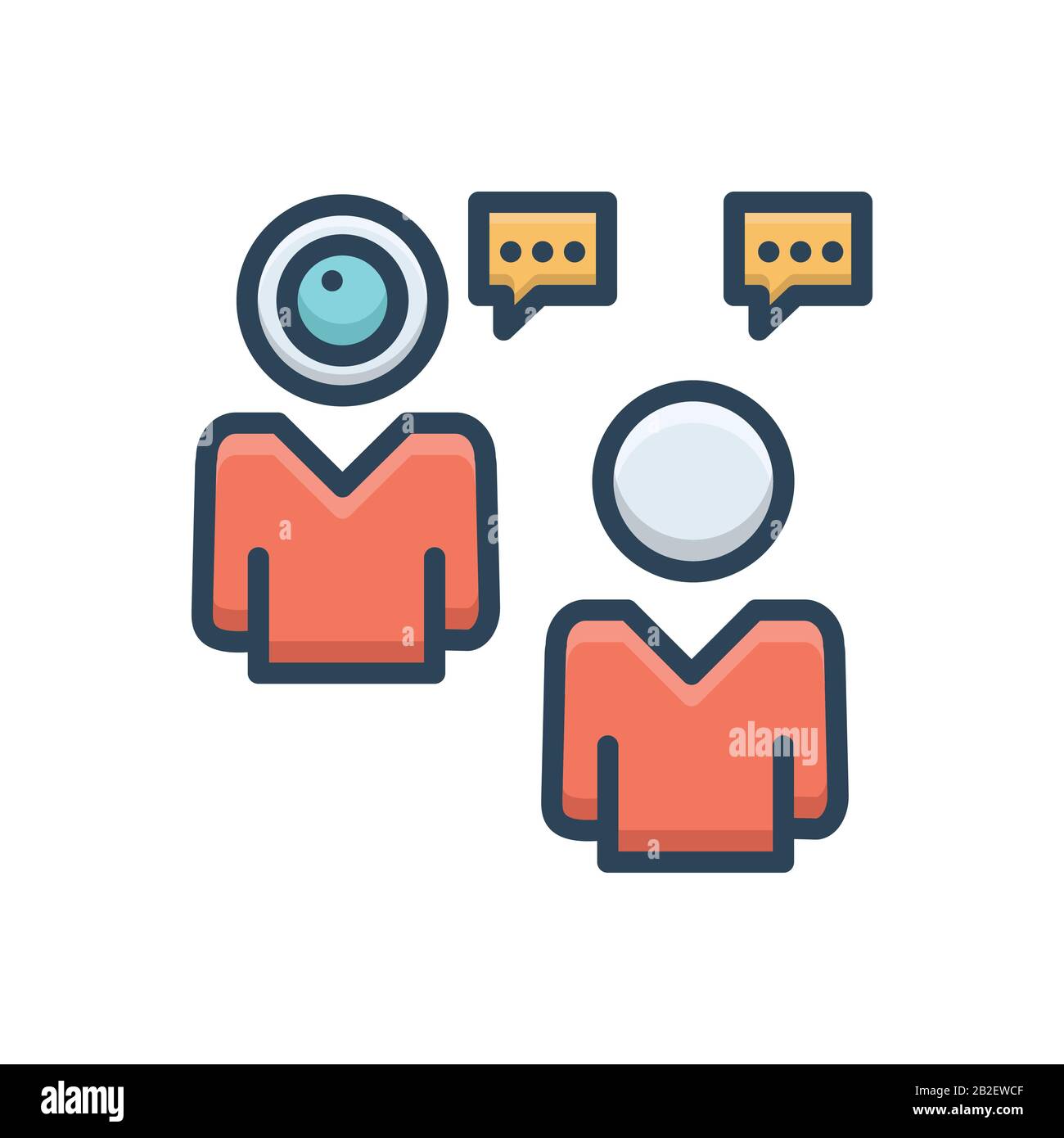 Chat watching Stock Vector Images - Alamy