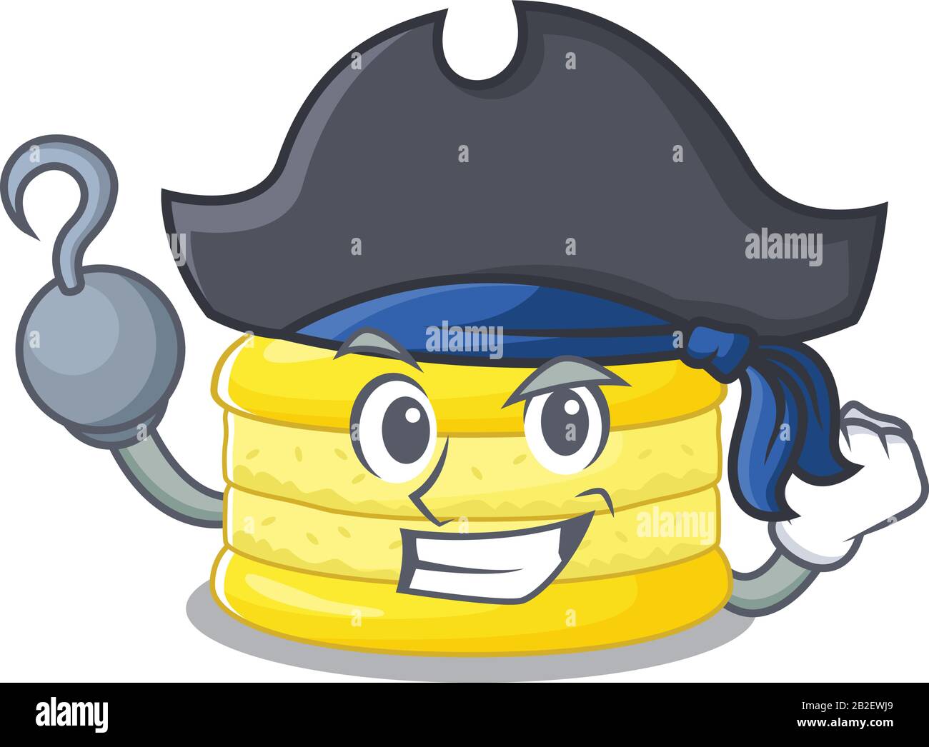 Cute lemon macaron mascot design with a hat Stock Vector Image & Art ...