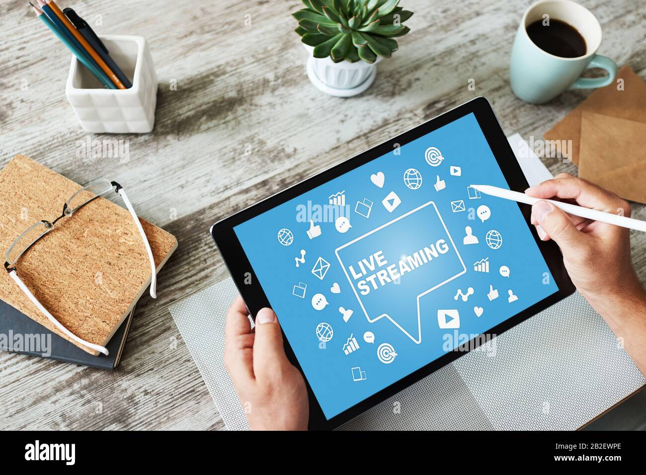 Woman watching television green screen hi-res stock photography and ...