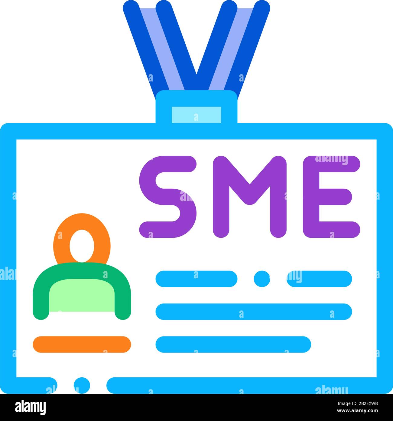 Sme worker badge photo icon hi-res stock photography and images - Alamy