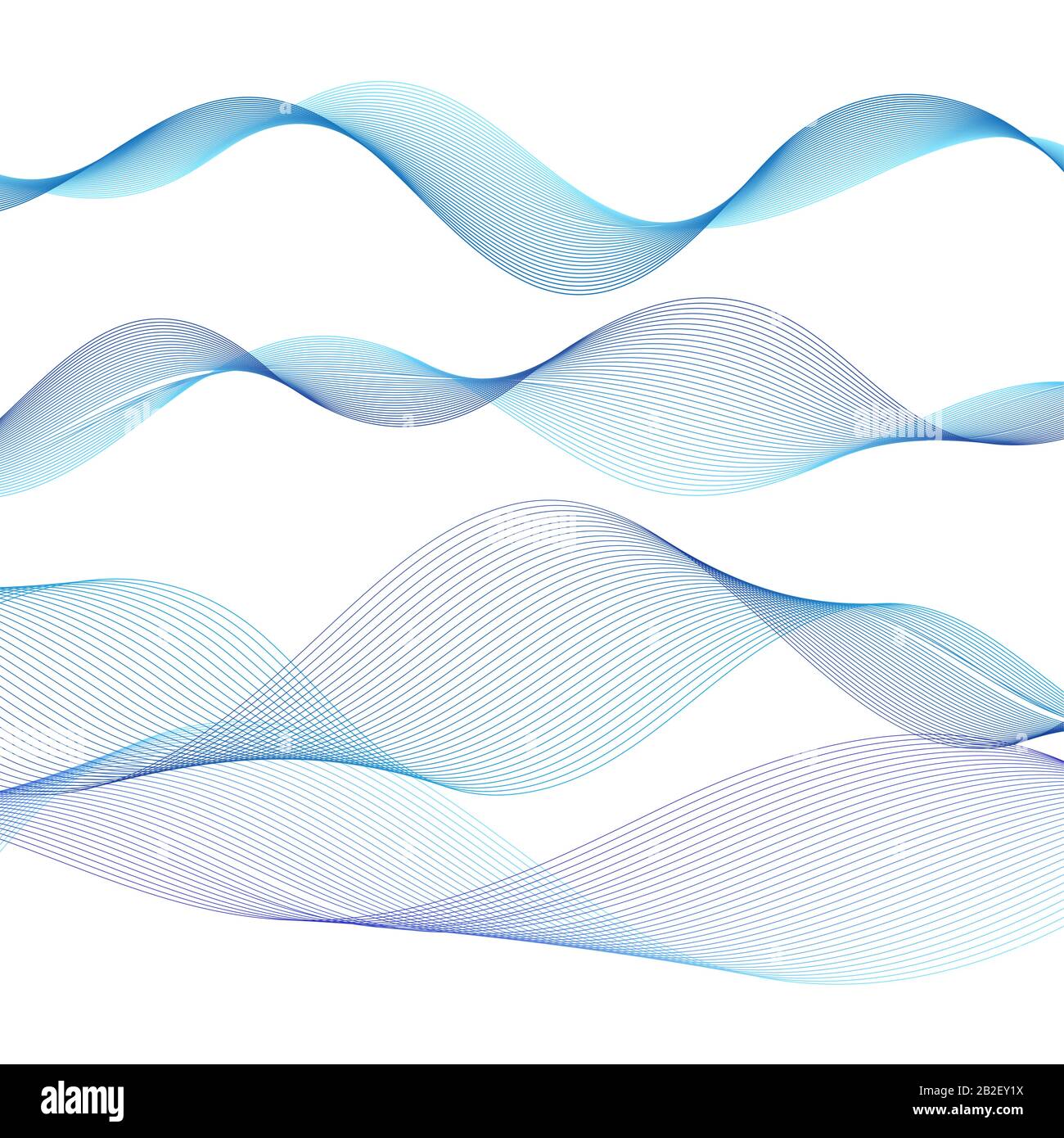 Beautiful colorful waves design Cut Out Stock Images & Pictures - Alamy