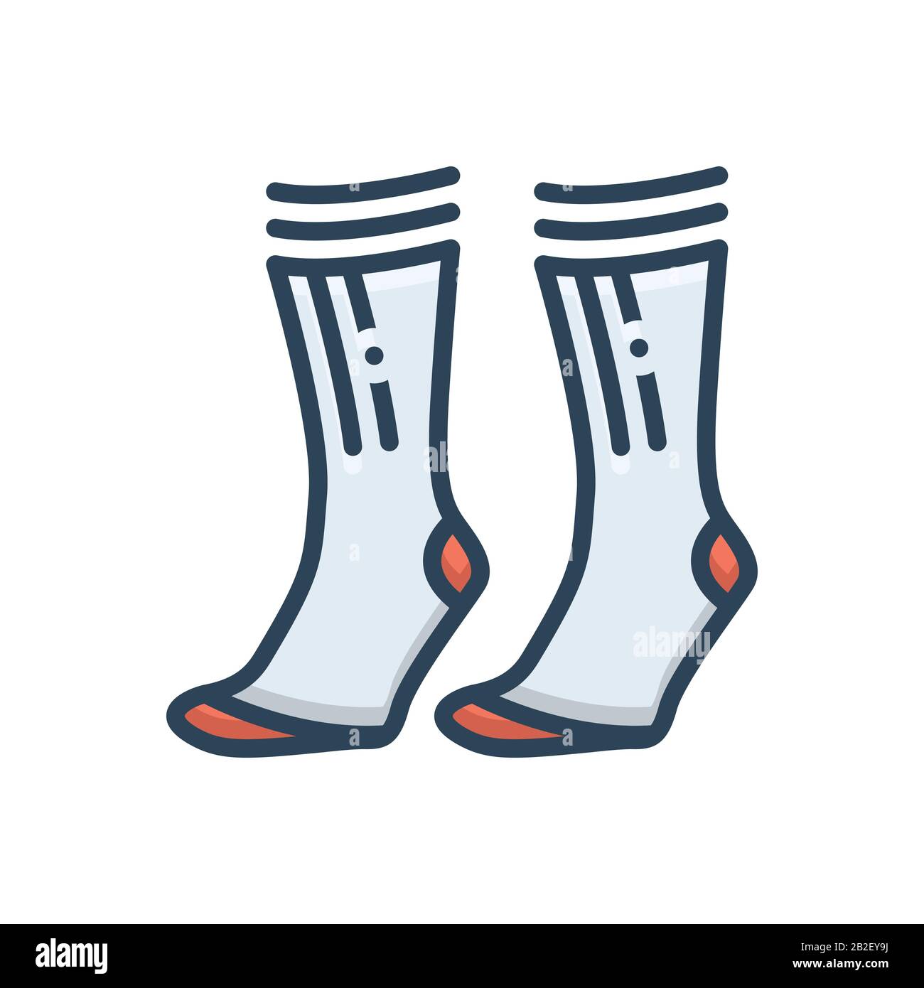 Pair of socks Stock Vector Images - Alamy