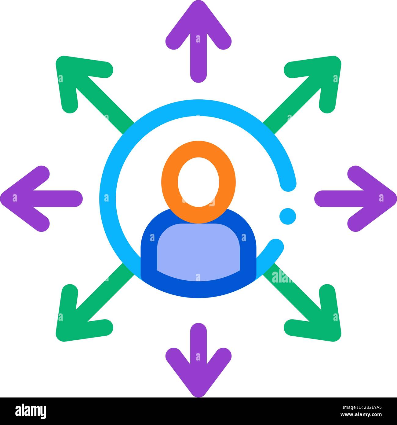 Different Areas Of Activity Icon Thin Line Vector Stock Vector Image ...