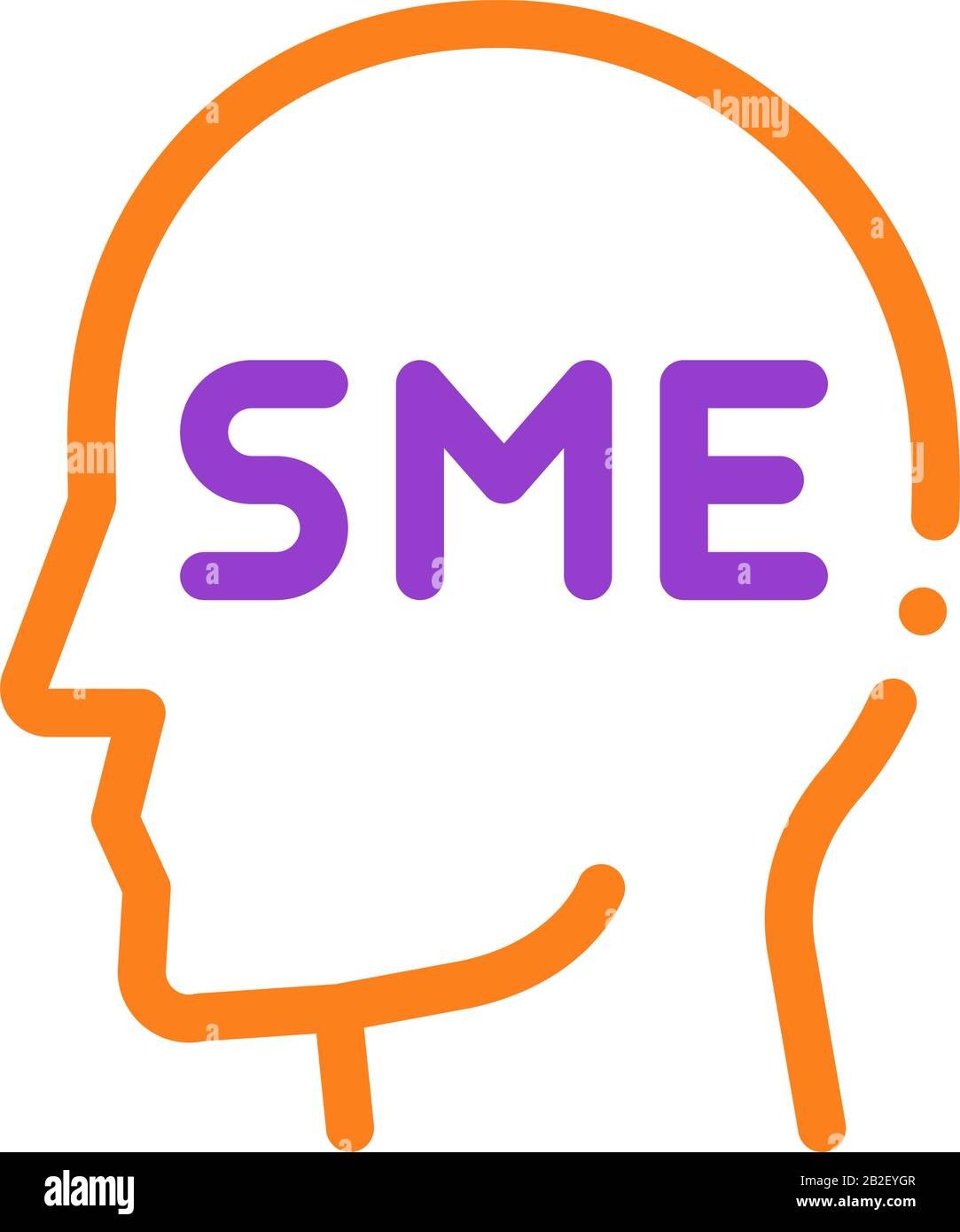 Human Head Sme Business Icon Thin Line Vector Stock Vector Image & Art ...