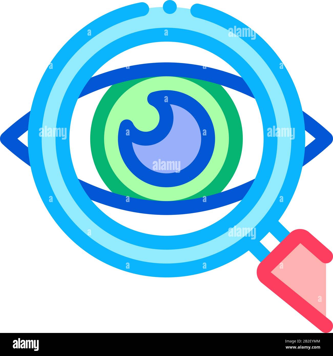 Eye Optical Investigation Icon Thin Line Vector Stock Vector Image ...