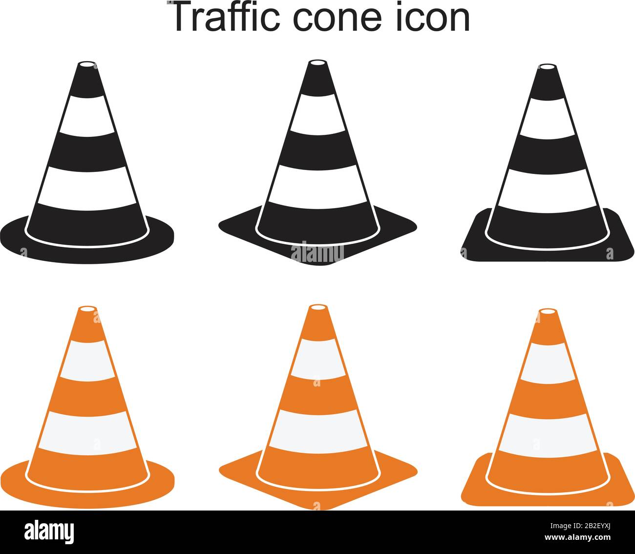 Construction Cone Icon Vector