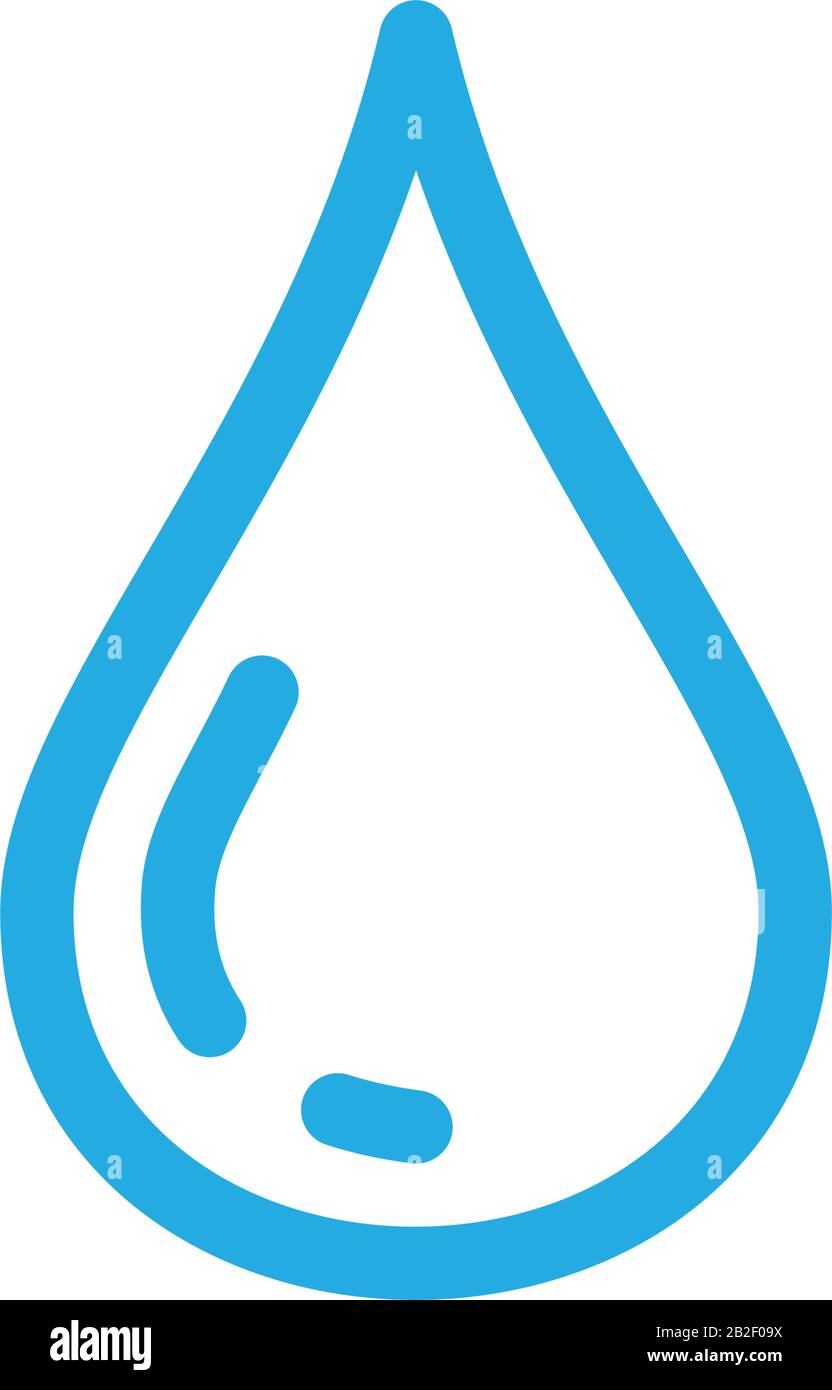 A drop icon template black color editable. A drop icon symbol Flat ...