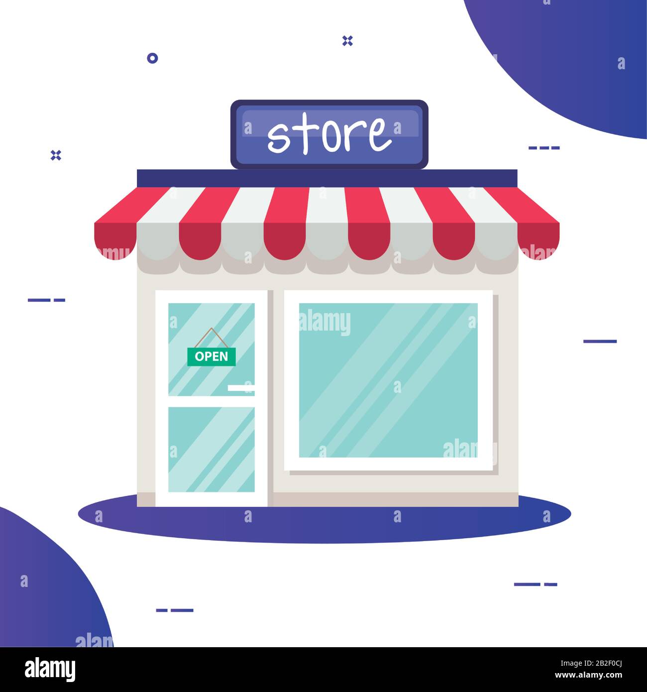 store with tent vector design Stock Vector Image & Art - Alamy