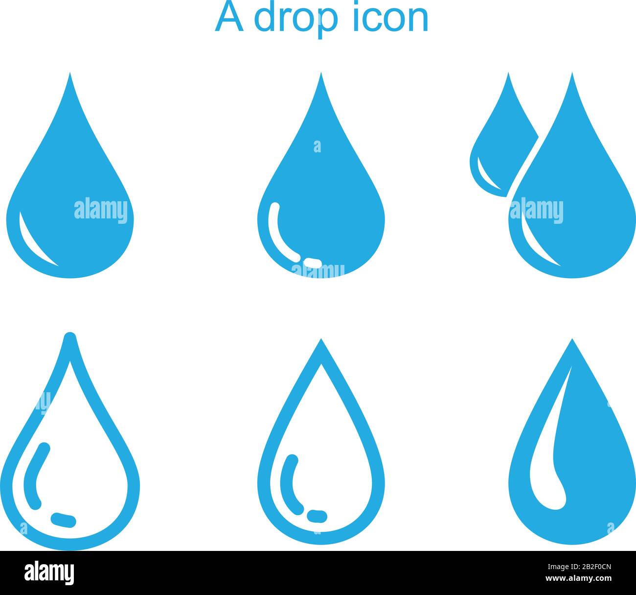 A drop icon template black color editable. A drop icon symbol Flat ...