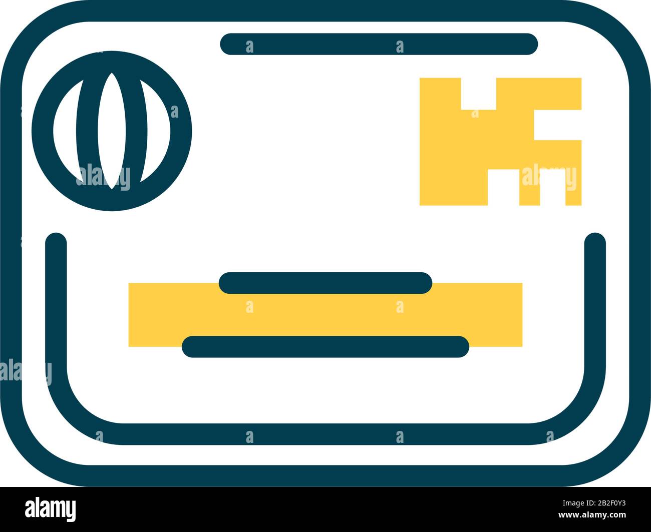 credit card icon over white background, half color style, vector ...