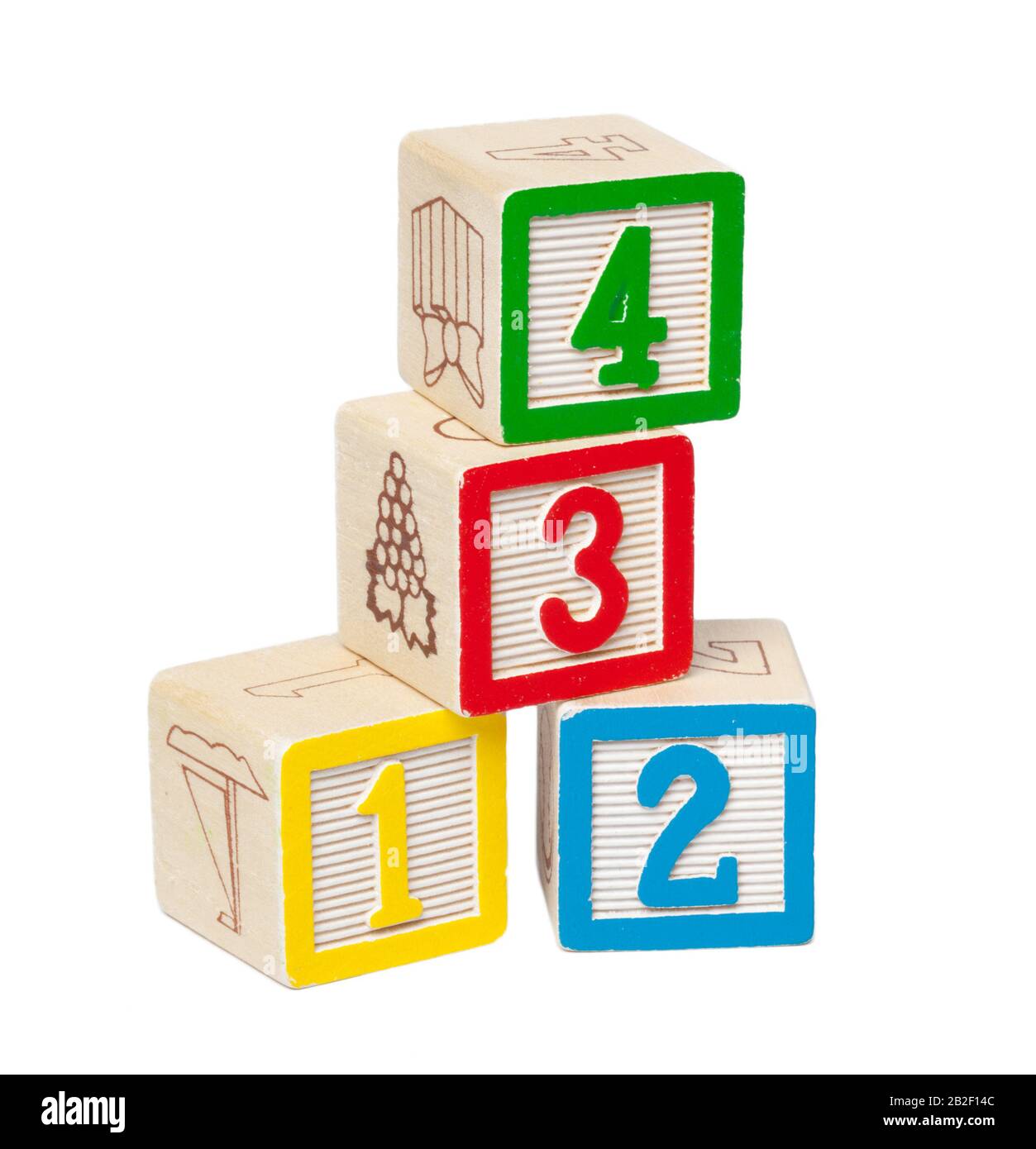 Wooden alphabet blocks isolated on white background Stock Photo - Alamy