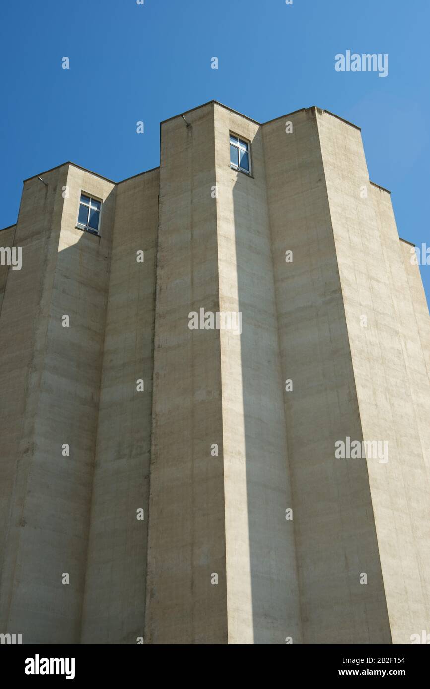 Agricultural building dedicated to the storage of cereal crops Stock ...