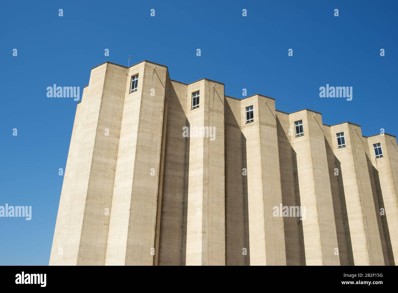 Agricultural building dedicated to the storage of cereal crops Stock ...