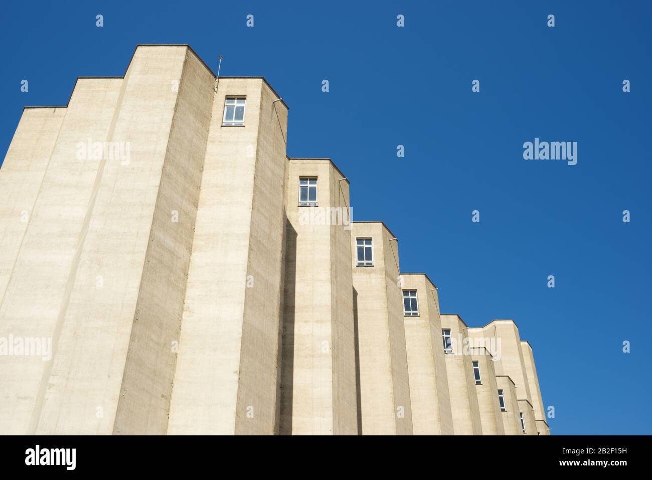 Agricultural building dedicated to the storage of cereal crops Stock ...