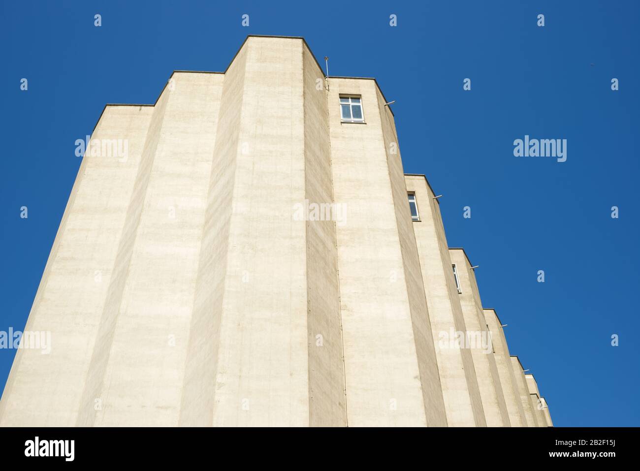 Agricultural building dedicated to the storage of cereal crops Stock ...