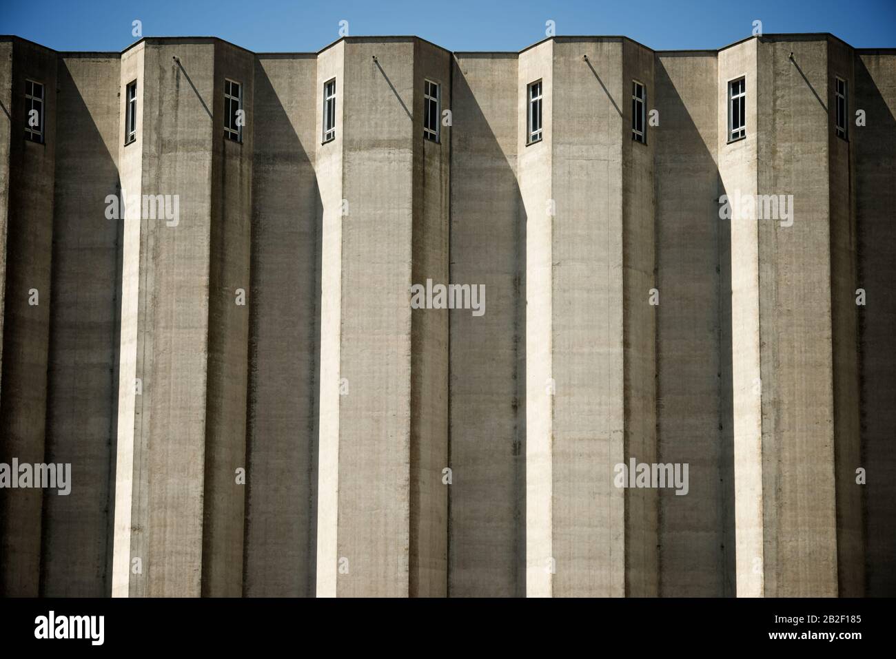 Agricultural building dedicated to the storage of cereal crops Stock ...
