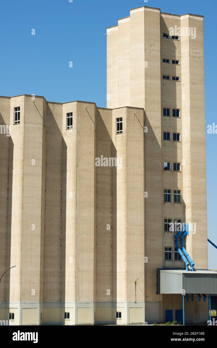 Agricultural building dedicated to the storage of cereal crops Stock ...