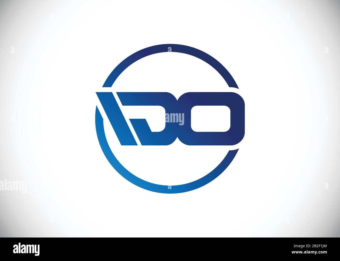 D O Initial letter logo design, Creative Modern Letters Vector Icon ...