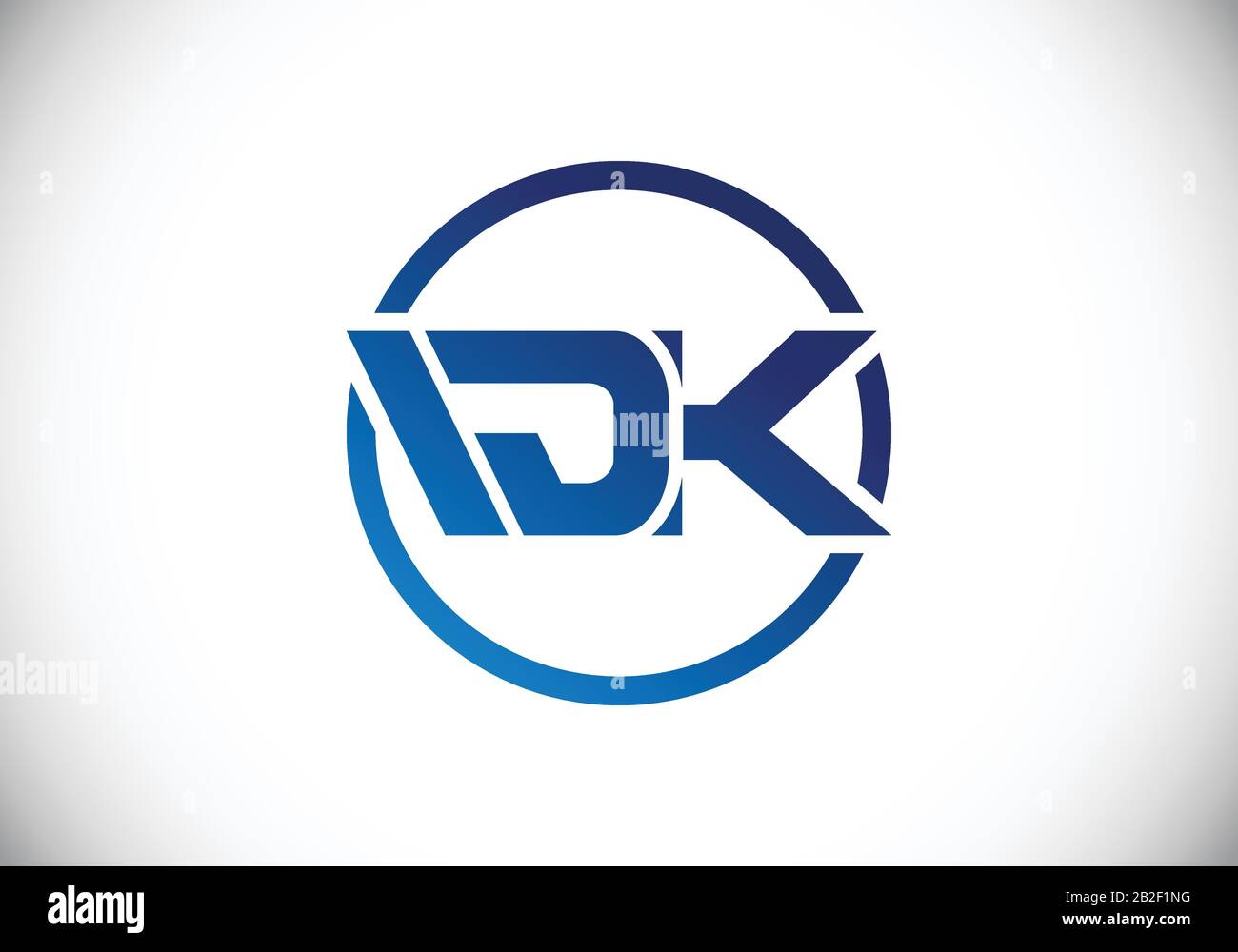 D K Initial letter logo design, Creative Modern Letters Vector Icon ...