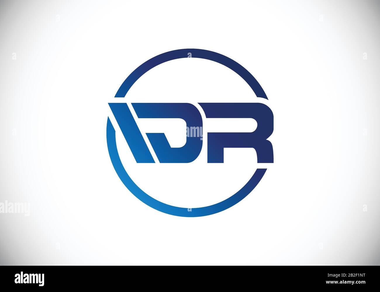 D R Initial letter logo design, Creative Modern Letters Vector Icon ...