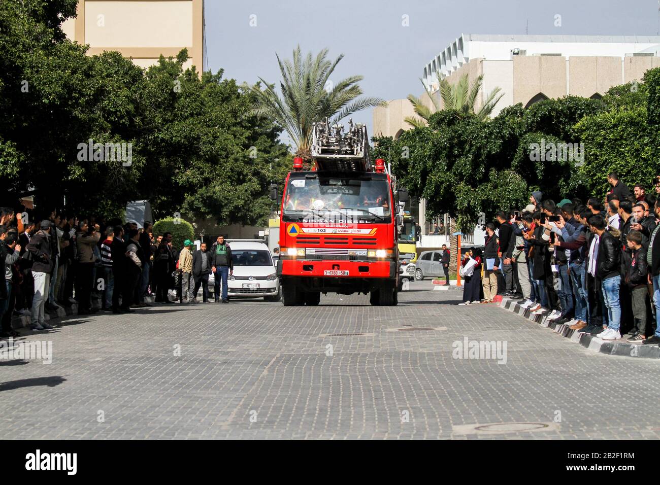 March 2, 2020: Gaza City, Palestine. 02 March 2020. Members of the ...