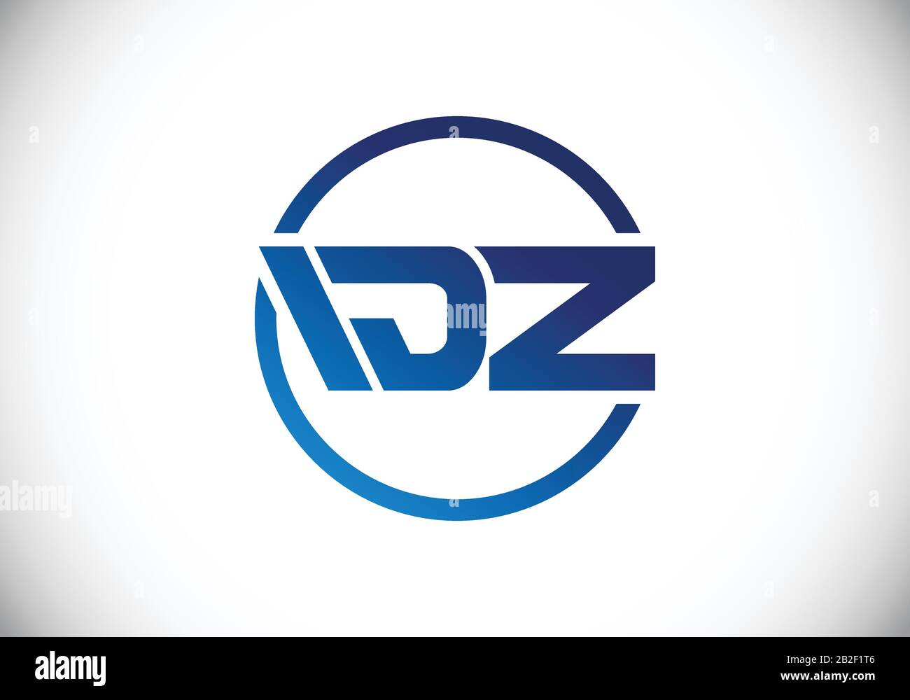 D Z Initial letter logo design, Creative Modern Letters Vector Icon ...